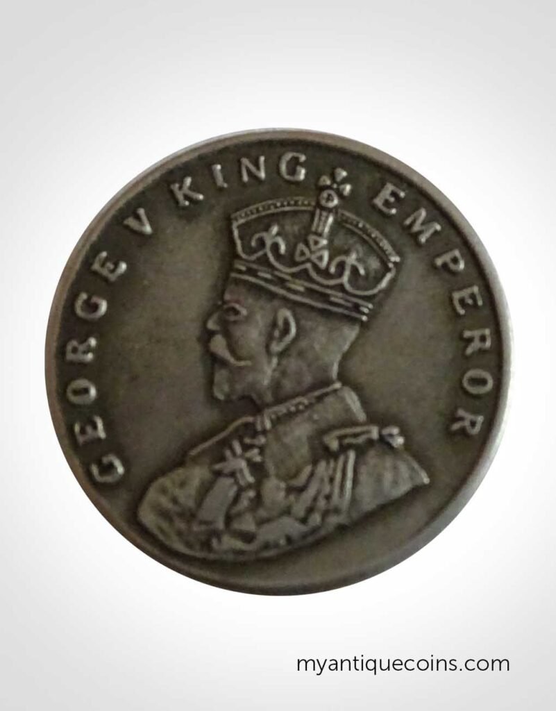 British India Eight Anna Coin 1920 | My Antique Coins